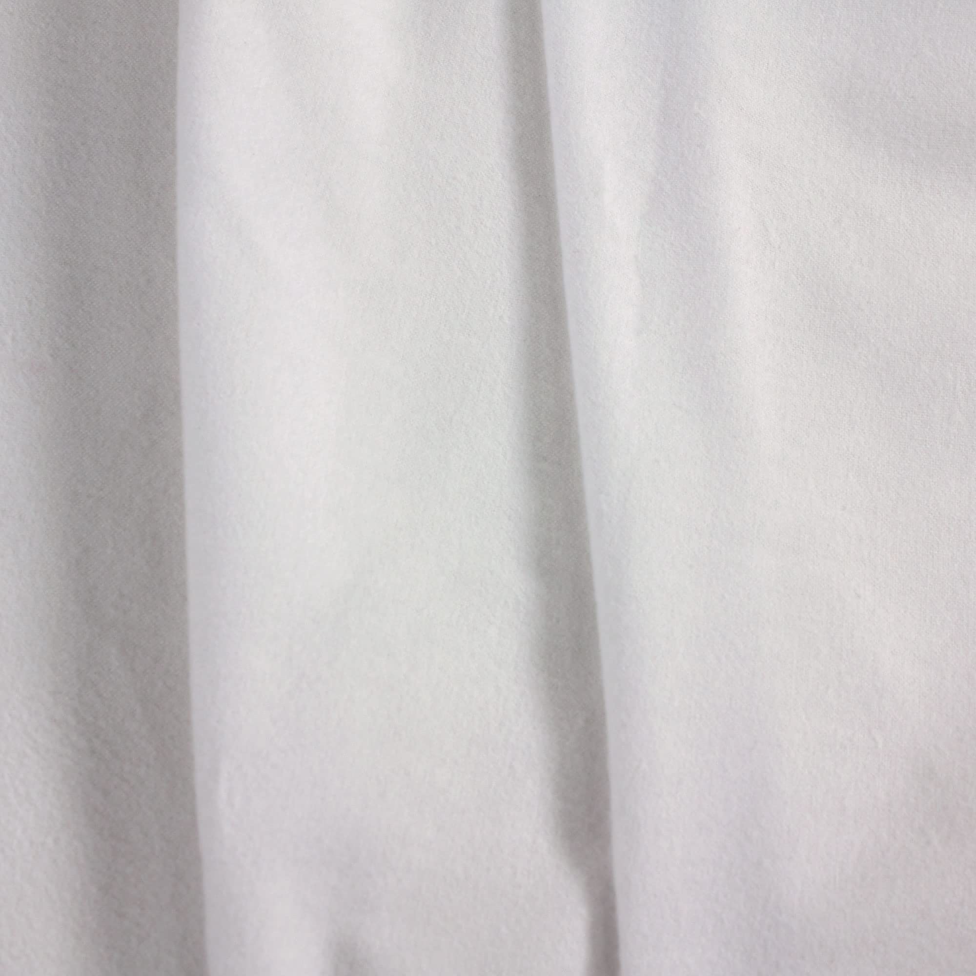 Organic Cotton Flannel (1 Yard, Pre-Cut), Bleached White, 60 Inches Wide, GOTS Certified 100% Natural Organic Cotton, Medium Weight 4.7 Ounces Per Square Yard