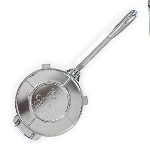 Chef's Secret 8 Inch Tortilla Aluminium Press, Durable Tortilla Quickly Easily Makes Delicious Tortillas for Any Recipe