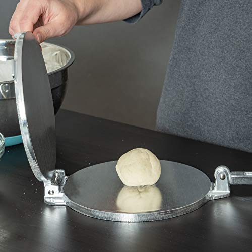 Chef's Secret 8 Inch Tortilla Aluminium Press, Durable Tortilla Quickly Easily Makes Delicious Tortillas for Any Recipe