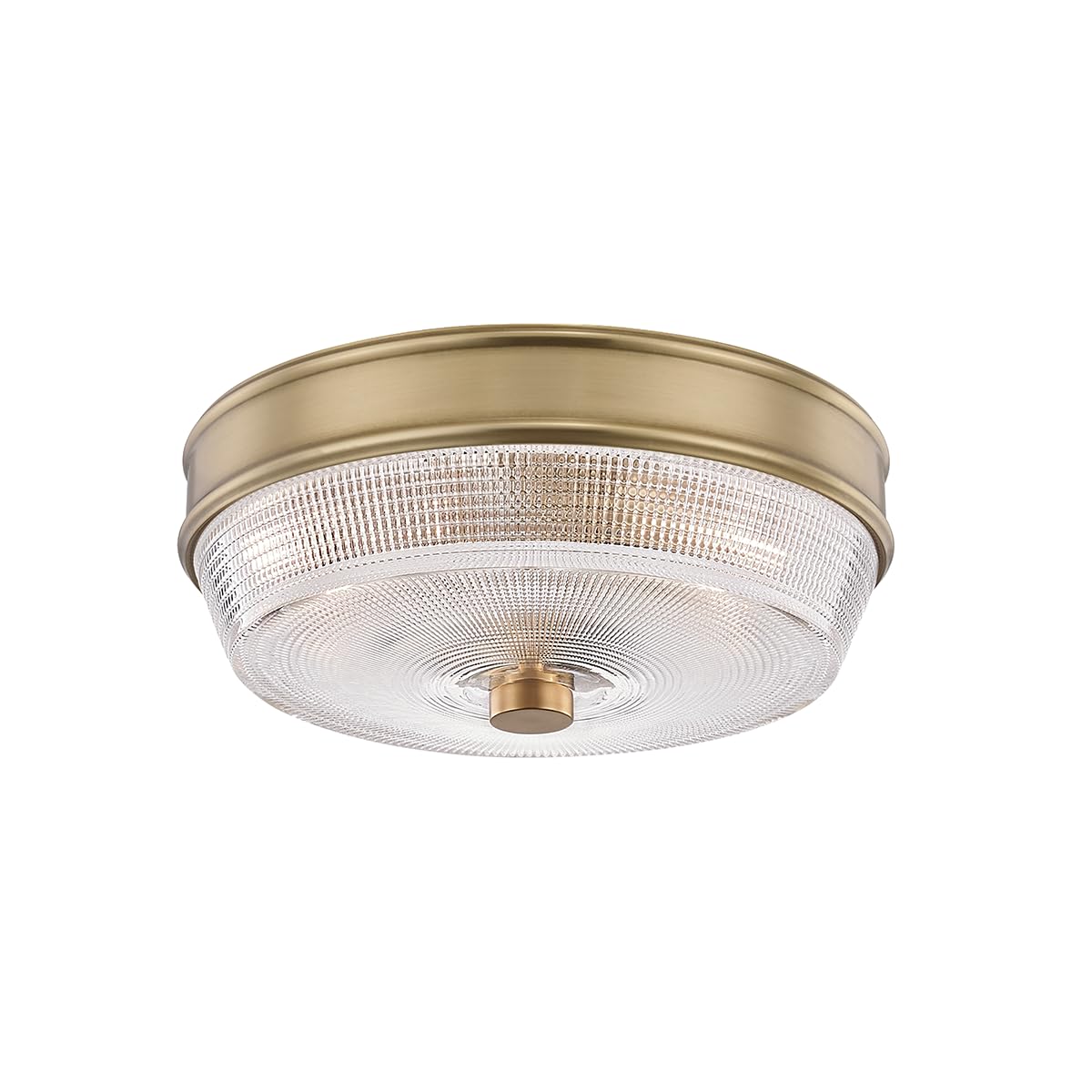 Mitzi H309501-AGB Lacey - 2 Light Flush Mount 4.25 inches Tall and 10.25 inches Wide - Aged Brass Finish