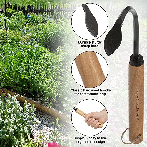 Grampa's Garden Hook - Weed Puller & Hand Cultivator Tool - Simple Design for Weeding, Digging, Edging & Planting - Lightweight & Durable Easy to Use Weeding Tool