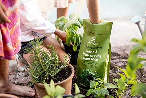 EcoScraps for Organic Gardening Herbs and Leafy Greens Plant Food, 4 lbs