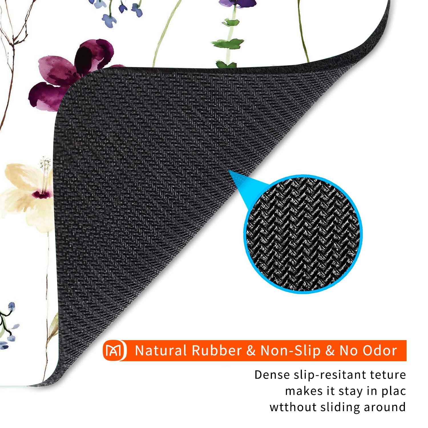 Armanza Square Mouse Pad Beautiful Flowers Plants, Personalized Premium-Textured Custom Mouse Mat Design , Washable Mousepad Lycra Cloth , Non-Slip Rubber Base Computer Mouse Pads for Wireless Mouse