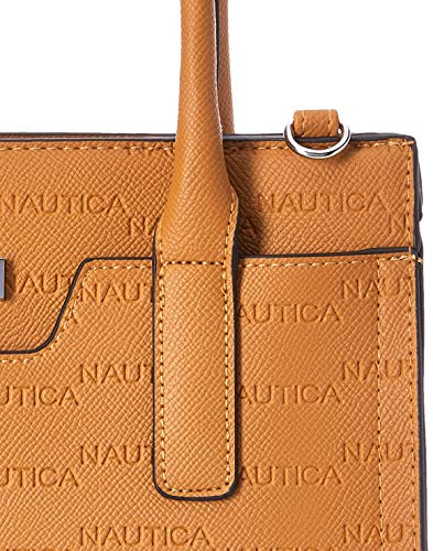 Nautica Sandy Jr. Top Handel Satchel with Removable Crossbody Strap, Camel