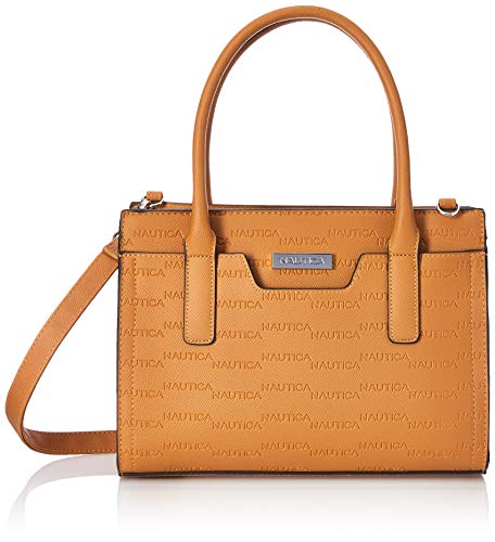 Nautica Sandy Jr. Top Handel Satchel with Removable Crossbody Strap, Camel