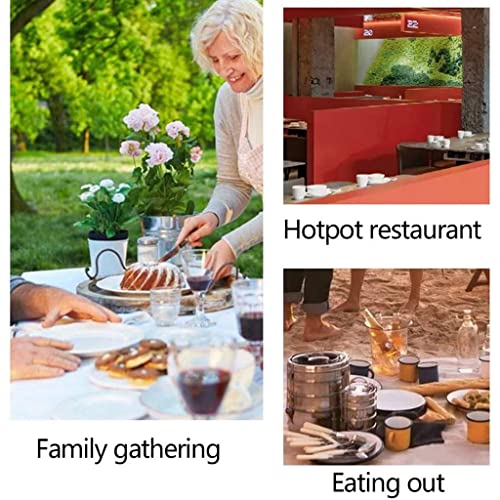 Chafing Dishes Red Copper Thickened Hot Pot, Gas Copper Hot Pot, Hot Pot Chicken Bullfrog Copper Pot for Household and Commercial Use (Color : Brass, Size : 26cm)