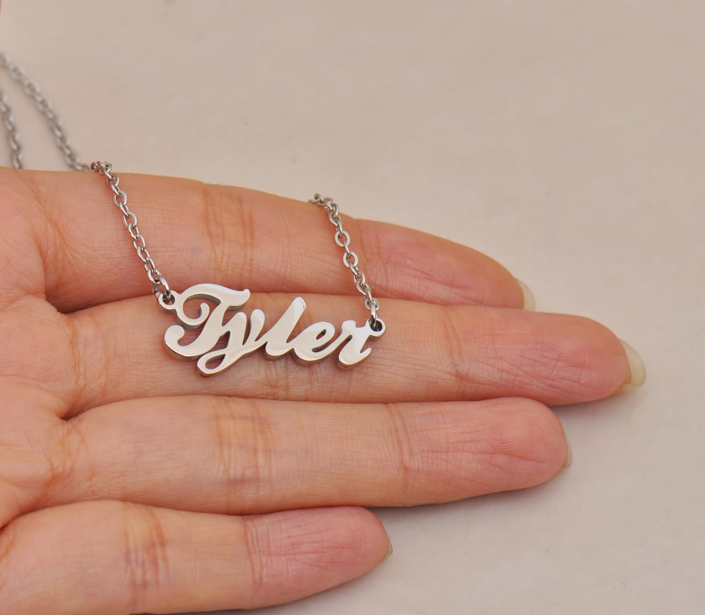 GR859C Kennedy Name Necklaces for Women Dainty Choker Gold Plated Real Stainless Steel Personalized Jewelry