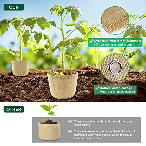 Arrinew Succulent Tools, Mini Garden Tool Set Bonsai Tree Kit with Burlap Pots Hand Shovel Rake Scissors, Indoor Plant Care Tool Accessories Gardening Gifts for Women Starter & Seniors