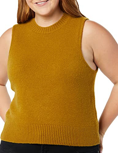 Amazon Essentials Women's Boucle Sweater Tank Top (Previously Daily Ritual), Brown, Medium