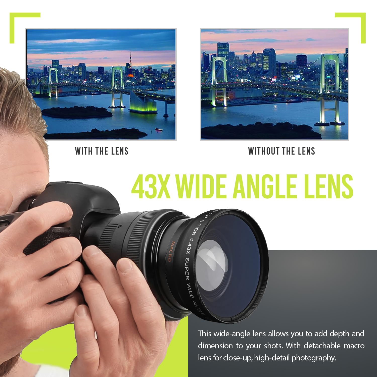 Ultra Deluxe Lens Kit for Canon EOS M50 Mark II with 55-200mm, Fujifilm XT-200 with 15-45mm, Nikon Z5 with 24-50mm, D3100, D3200, D3300, D5100, D5200, D5300, D5500 with NIKKOR 18-55mm Lens