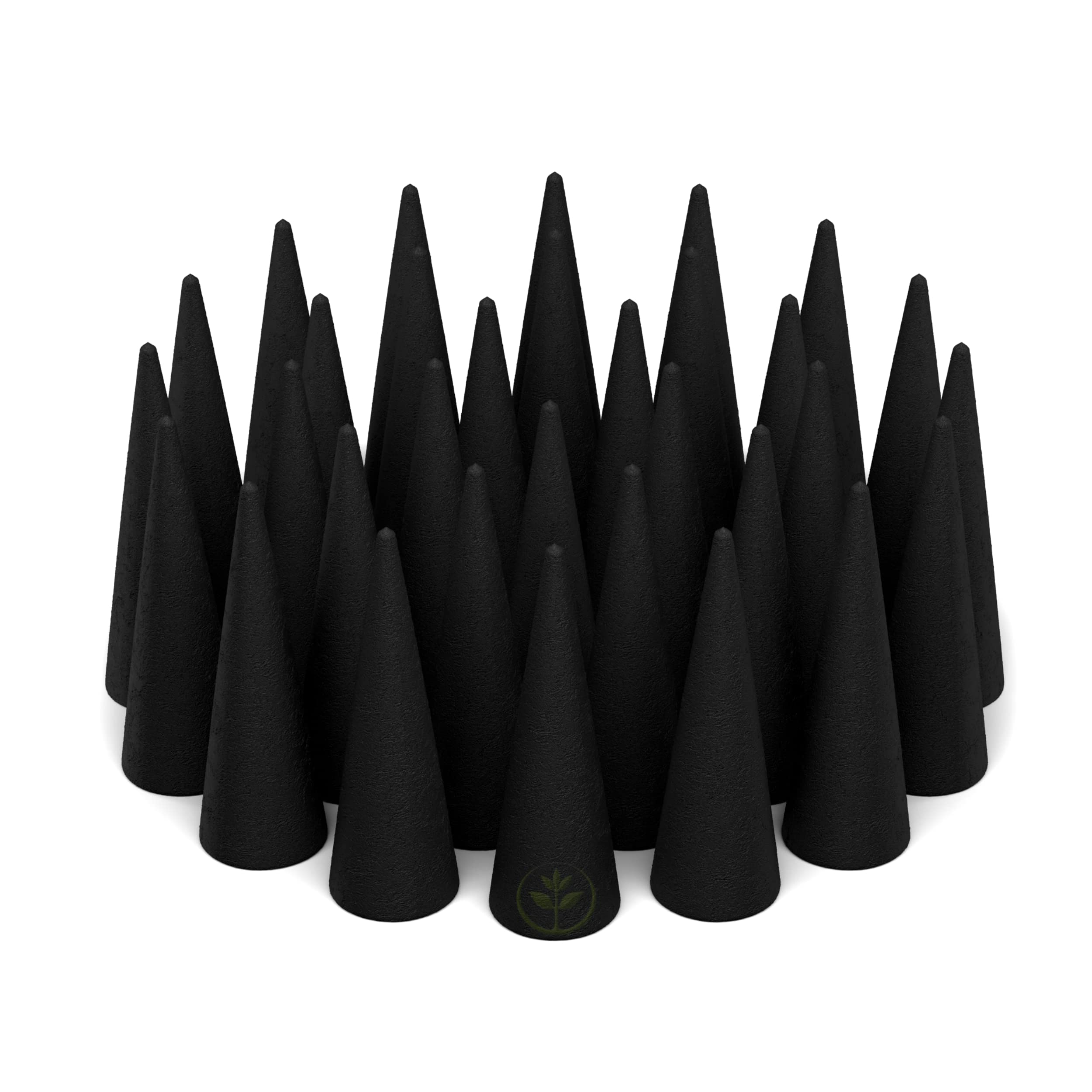 Japanese Cherry Blossom Charcoal Incense Cones 2" BACKFLOW - 60 Pack - Natural Scented Cones Handmade Hand Dipped
