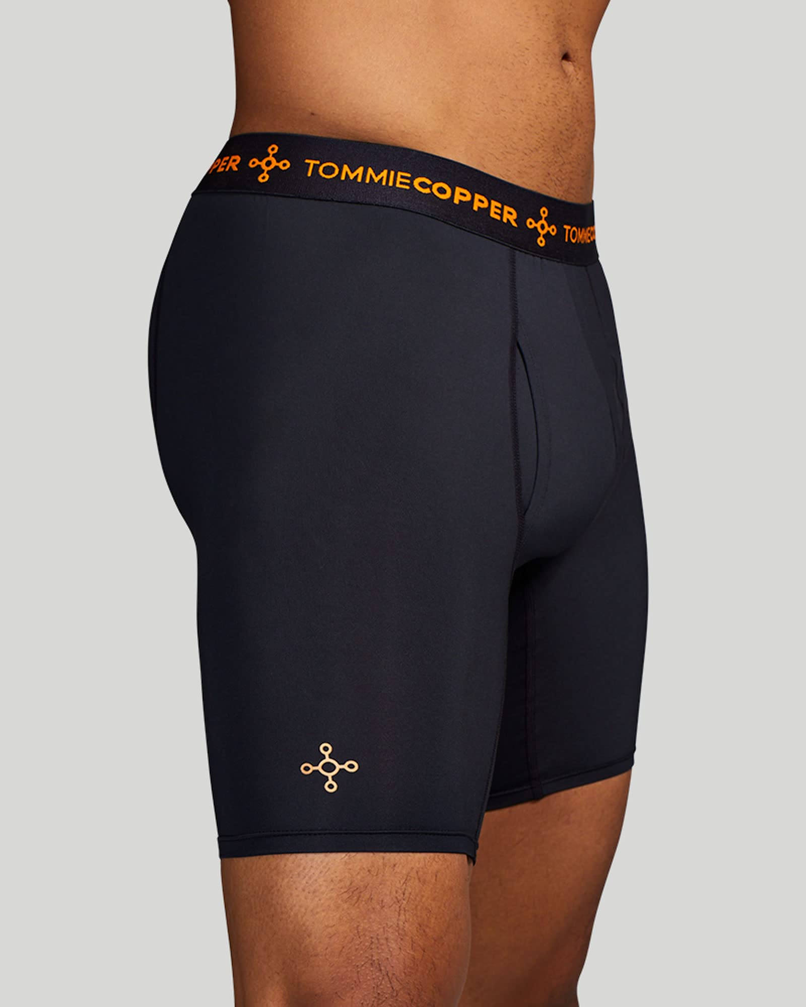 Tommie Copper Men’s Performance Compression Undershorts | Breathable Underwear with Fly I Sweat Wicking 4D Stretch Briefs for Everyday - Black - Medium