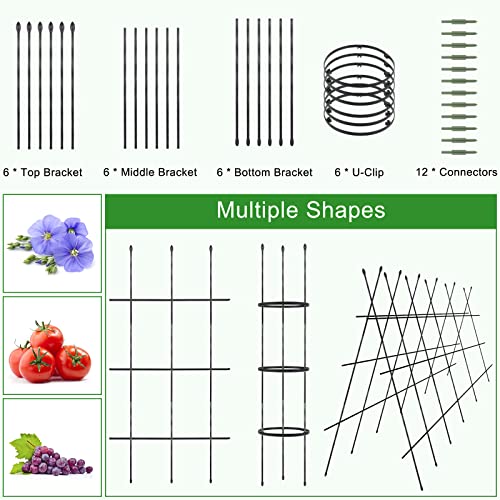 2 Pack Garden Trellis Plant Trellis Flower Trellis Tomato Cages for Garden, 48" Multi-fuction Trellis Climbing Plant Trellis for Potted Plants