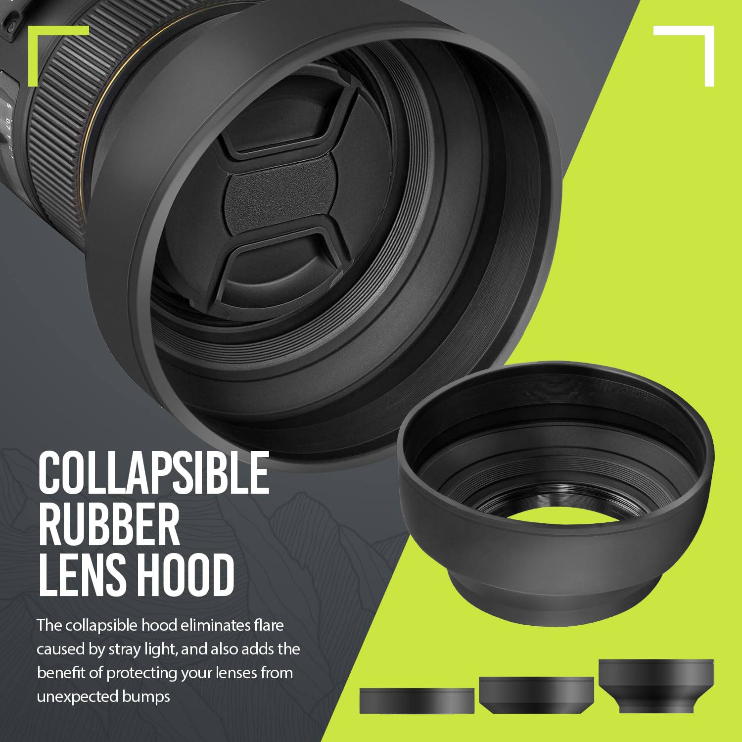 Ultra Deluxe Lens Kit for Canon EOS M50 Mark II with 55-200mm, Fujifilm XT-200 with 15-45mm, Nikon Z5 with 24-50mm, D3100, D3200, D3300, D5100, D5200, D5300, D5500 with NIKKOR 18-55mm Lens