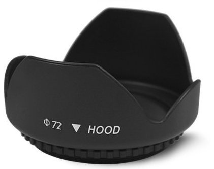 72mm Digital Tulip Flower Lens Hood for Select Canon, Nikon, Olympus, Pentax, Sony, Sigma, Tamron SLR Lenses, Digital Cameras and Camcorders + Microfiber Cleaning Cloth