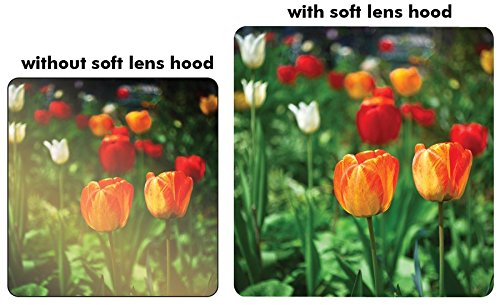 72mm Digital Tulip Flower Lens Hood for Select Canon, Nikon, Olympus, Pentax, Sony, Sigma, Tamron SLR Lenses, Digital Cameras and Camcorders + Microfiber Cleaning Cloth