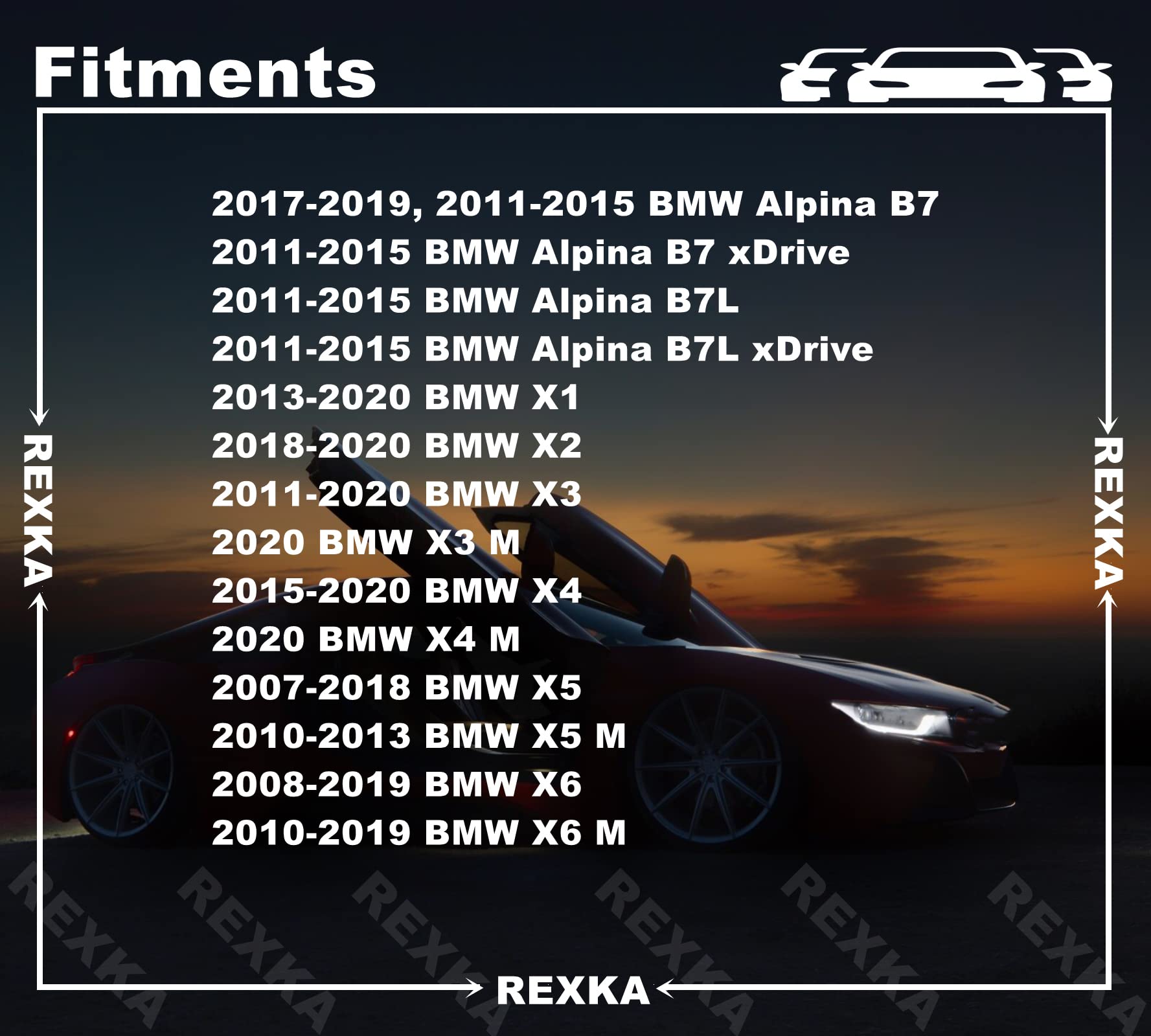 Rexka 30pcs Fender Liner Bumper Cover Wheel Arch Trim Cover Nylon Expanding Rivets for BMW 51777171004 X1 X3 X4 X5 X6 Series