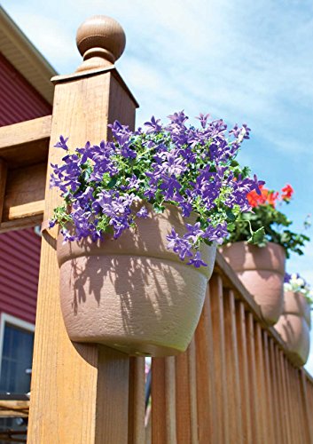 EMSCO Bloomers Post Planter – Both Permanent and Temporary Installation Options – Garden in Untraditional Spaces – Sand
