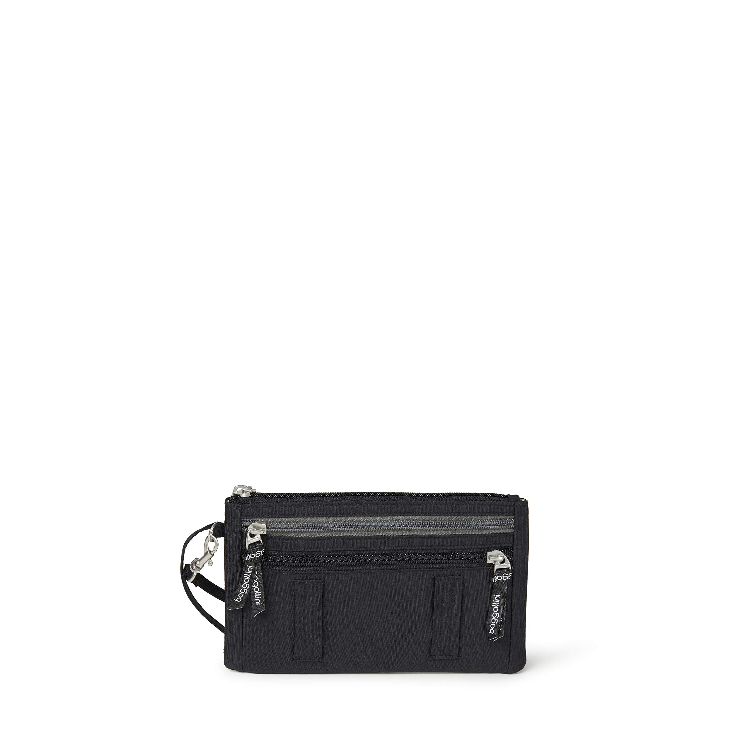 Baggallini Unisex Adult Luggage Only Rfid Currency Organizer Travel Wallet, Black