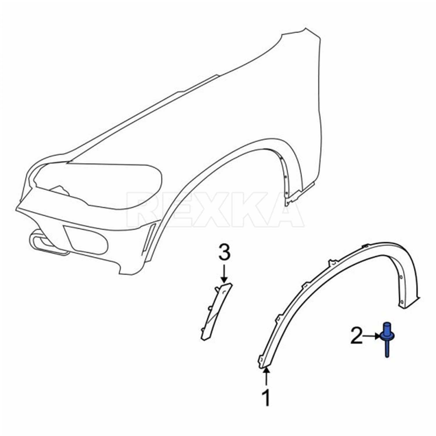 Rexka 30pcs Fender Liner Bumper Cover Wheel Arch Trim Cover Nylon Expanding Rivets for BMW 51777171004 X1 X3 X4 X5 X6 Series