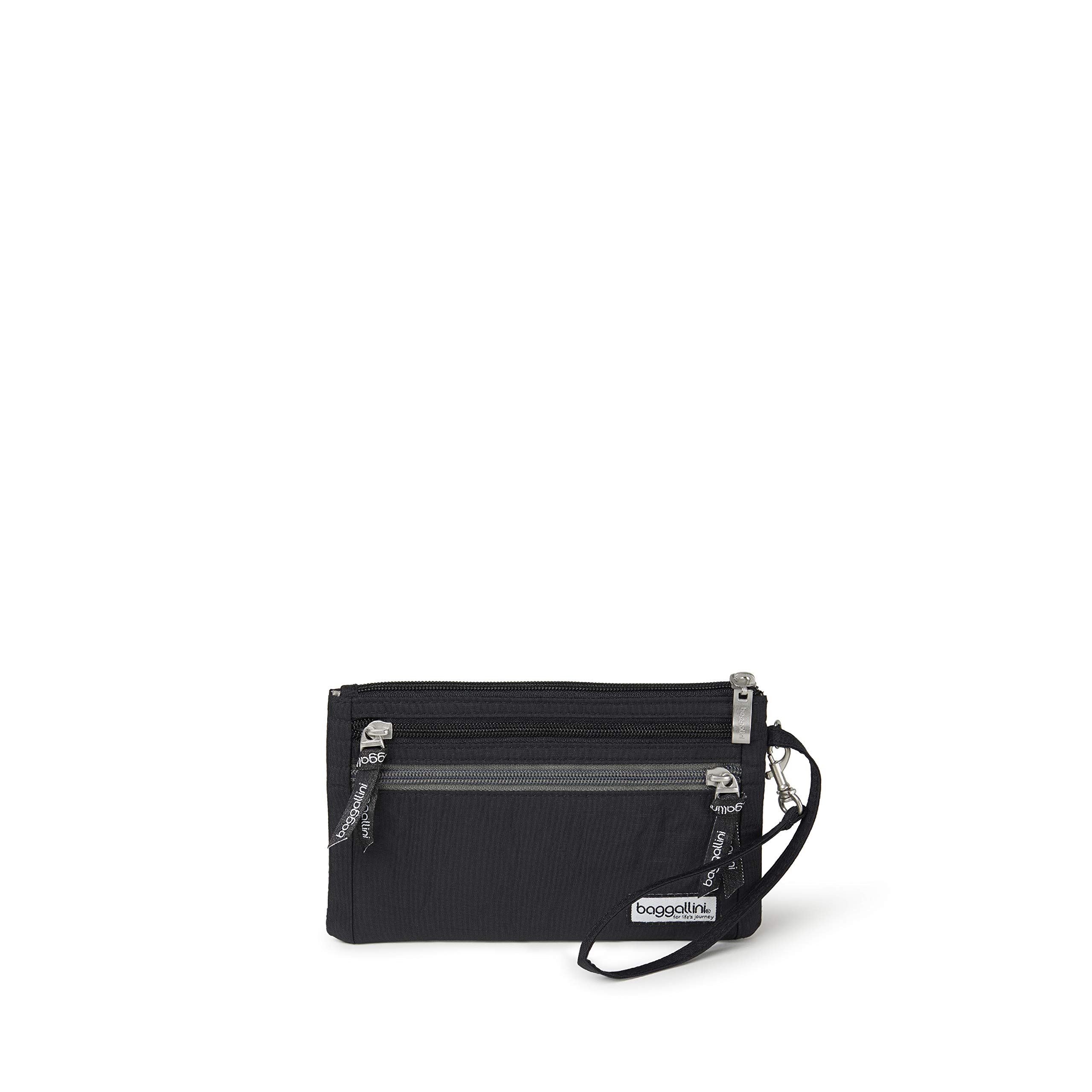 Baggallini Unisex Adult Luggage Only Rfid Currency Organizer Travel Wallet, Black