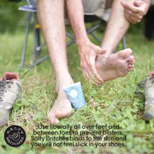 Salty Britches Waterproof Anti Chafing Ointment, Chafing Gel, Half Marathon Essentials, Anti-Chafe, Military Gear Essential, Running Essentials, Gifts for Runners - Rose Scented - 2pk