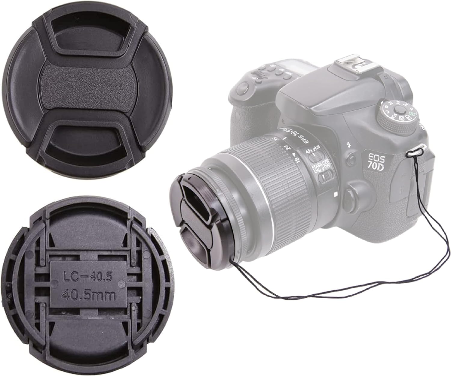 CamDesign 77MM Snap-On Front Lens Cap Cover Compatible with Canon, Nikon, Sony, Pentax All DSLR Lenses
