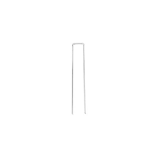 Garden Landscape Staples, Heavy Duty Galvanized Stakes 6 Inch, 50 Pack