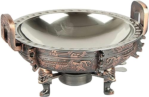 Round Chafing Dish Set for Wedding Banquets Party, Stainless Steel Buffet Server Warming Tray, with Food Pan, Frame, Lid and Fuel Holder