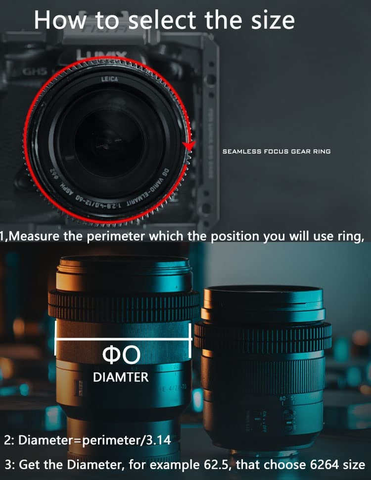 TILTA TILTAING Seamless TA-FGR 0.8 MOD Focus Gear Ring for Sony/Canon/Sigma/Tokina/Nikon/Fujifilm/Panasonic/Olympus/DU/Zeiss Lenses (88-90)