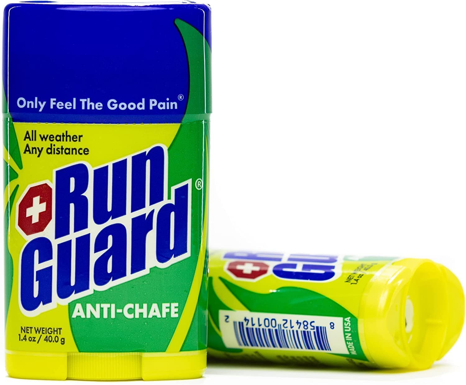 Anti-Chafing Stick - Made with 100% Plant-Based Ingredients Plus Beeswax. Works for All Distance Runners from 5K Walks/Runs to 100 Mile Ultra Marathons (1.4oz Pack of 2)