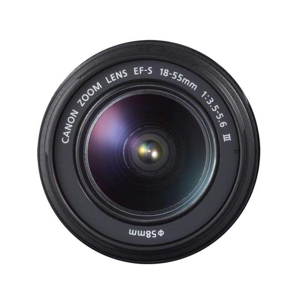 Canon EF-S 18-55mm f/3.5-5.6 III Camera Lens (New in White Box) International Model (Renewed)