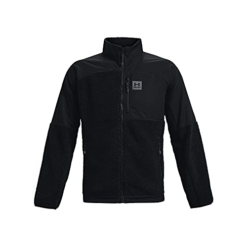 Under Armour mens Mission Boucle Swacket, Black (001)/Pitch Gray, Large
