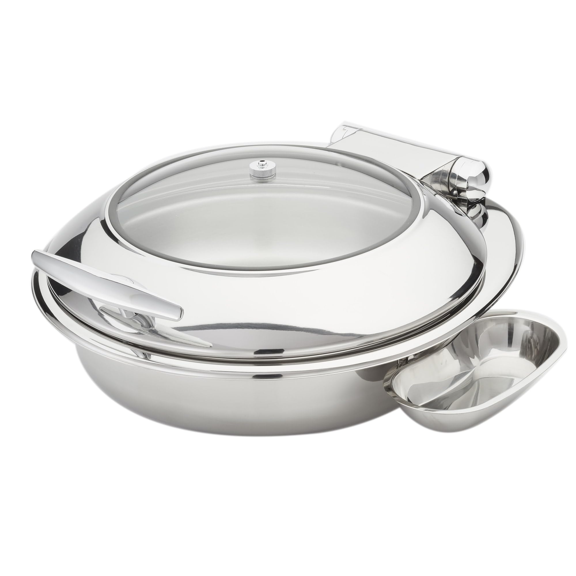 American Metalcraft, Inc. REVLRD20 Chafer, Rnd, W Ss Glass Lid, 12" Height, 20" Width, 20.5" Length