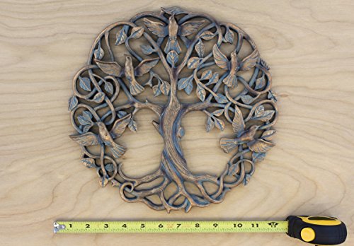 Old River Outdoors Tree of Life / Birds of Peace Wall Plaque 11 5/8" Decorative Celtic Dove Garden Art Sculpture