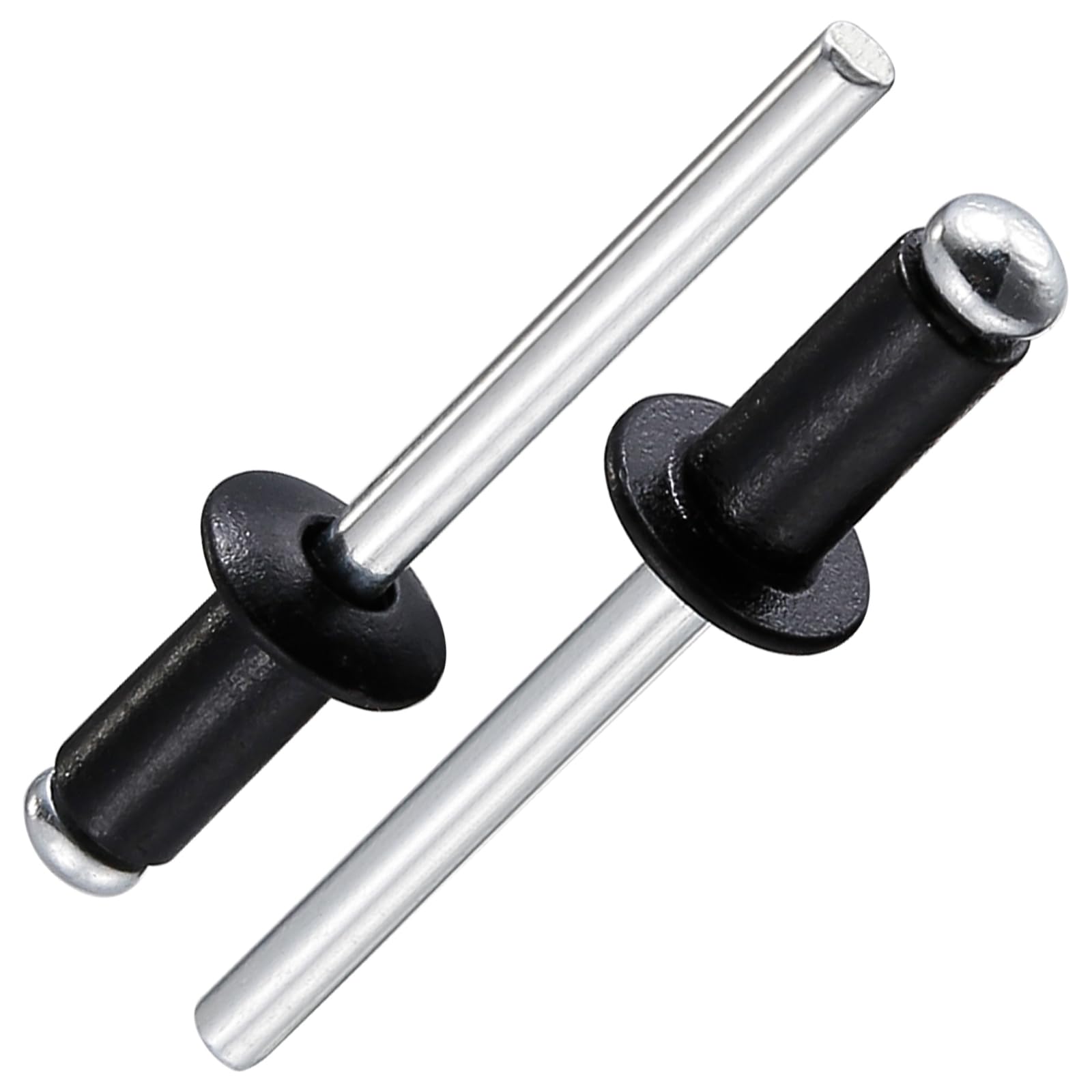 Wensilon (300Pcs) 3/16"x3/8" Black Aluminum blind pro Rivets,Aluminum Grip and Steel Mandrel