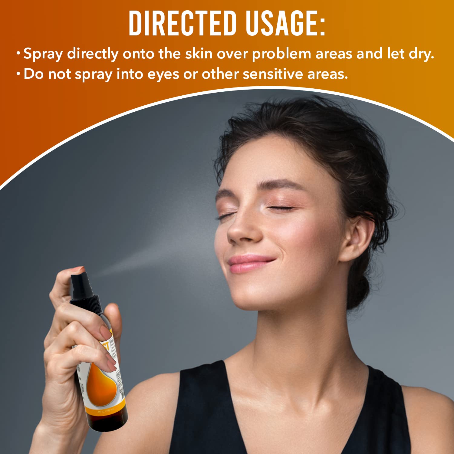 Miramist - Acne Spray for Body & Face - Sunburn Relief for Men Women Teens - Topical Hormonal Acne Solution for Pimples & Blemishes - Includes Aloe Vera, MSM, Silver, Zinc & Copper
