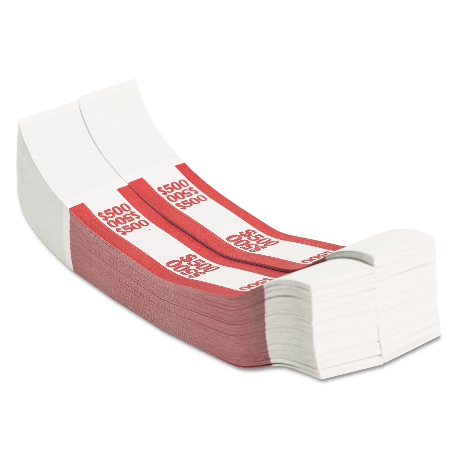 Self-Adhesive Currency Straps, $500 In $5 Bills, 1000 Bands/Box