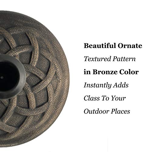 BACKYARD EXPRESSIONS PATIO · HOME · GARDEN 911554 21 Pound Umbrella Base, Bronze