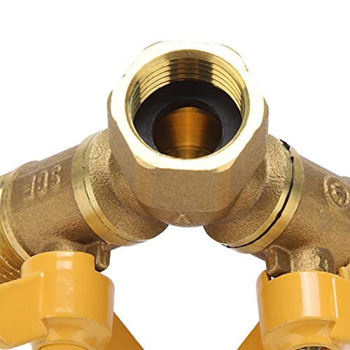 Garden Hose Splitter, G1/2 Inch Faucet Splitter, Washing Machine Water Splitter, Garden Irrigation Tap Adaptor