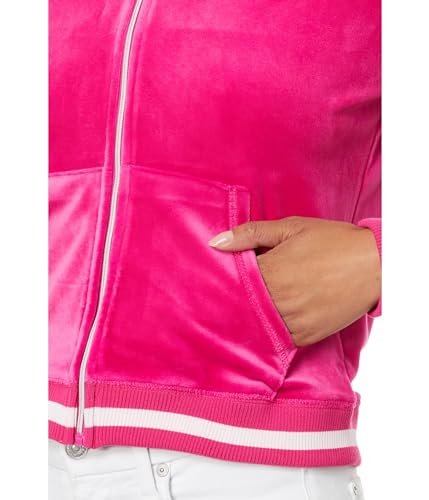 Juicy Couture Heritage Rib Trim Track Pants with Contrast Rib Free Love LG (US 10-12)