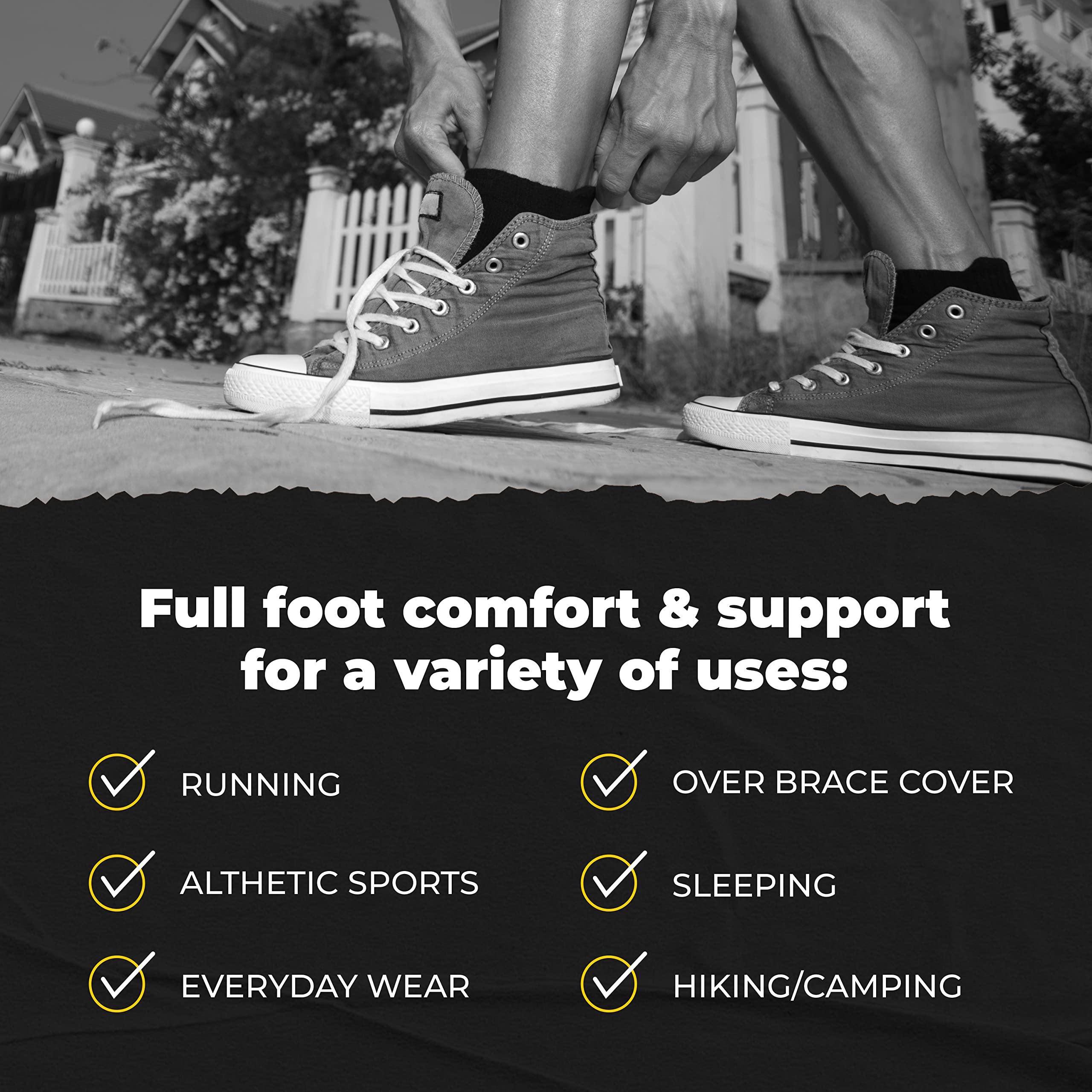CopperJoint Ankle Compression Socks For Women & Men - Copper Infused Compression Ankle Socks, Low Cut Compression Socks With Arch Support For Women & Men, Black Copper Relief Socks, Small-Medium