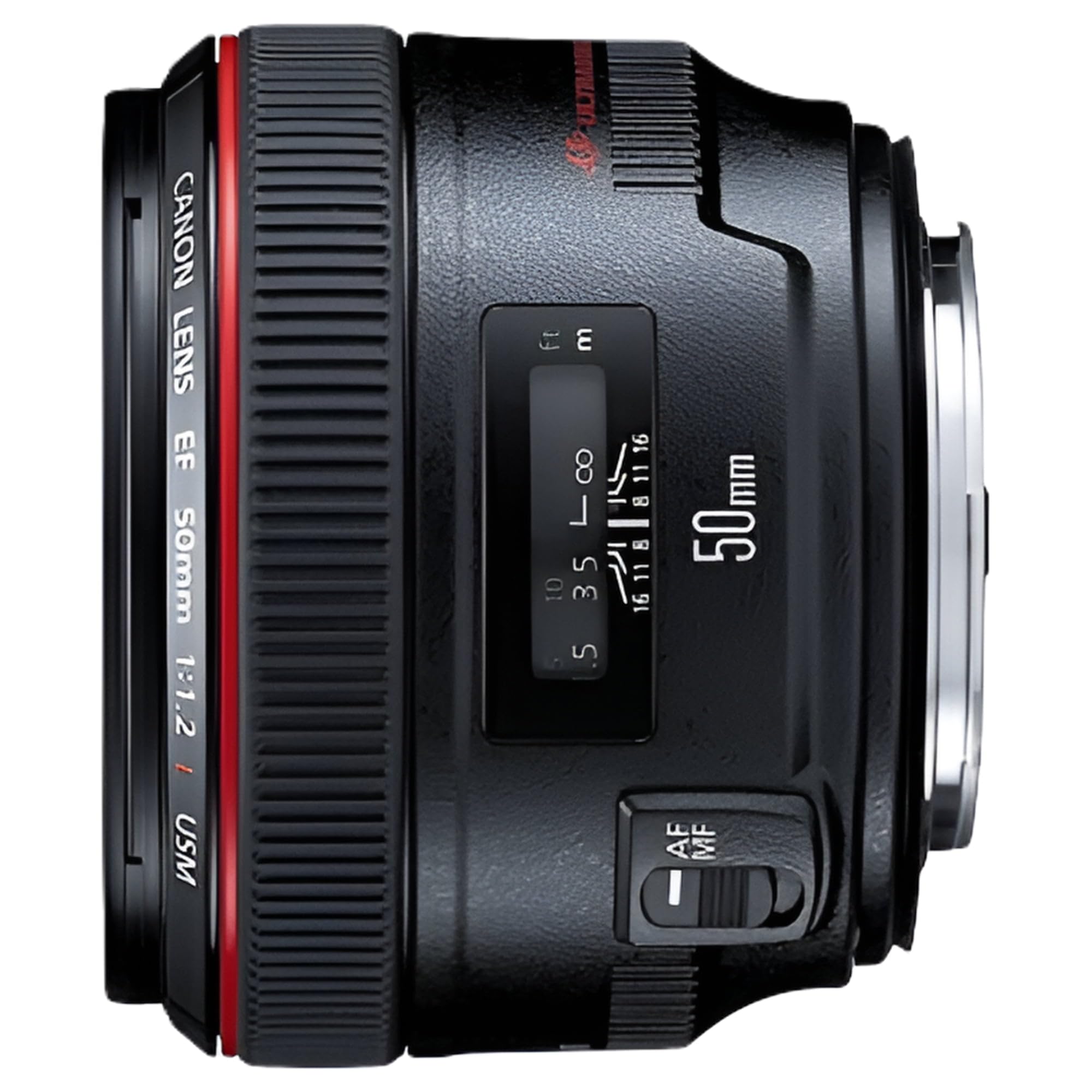 Canon EF 50mm f/1.2 L USM Lens for Canon Digital SLR Cameras - Fixed (Renewed)