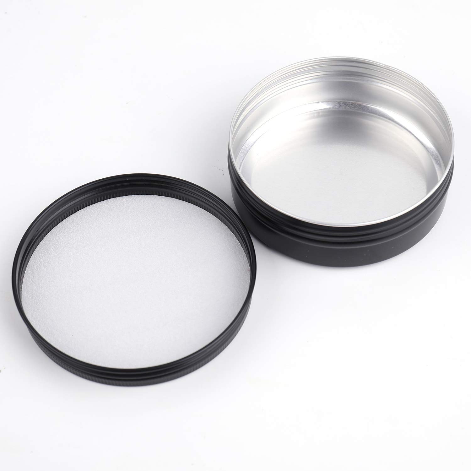 Foraineam 24 Pack 4 oz Screw Lid Round Tins Aluminum Empty Tins Metal Storage Tin Jars Spice Containers Travel Tin Cans