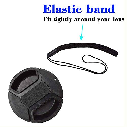 ULBTER 72mm Lens Cap Cover for AF-S 18-200mm f/3.5-5.6G VR II Lens for Nikon D90 D80 D40 D7000 D7100 D7200 D5100 D3100 Camera with Keeper Leash -2 Pack