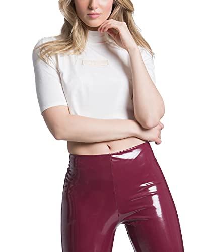 Juicy Couture Mock Neck Crop Top White LG (US 10-12)