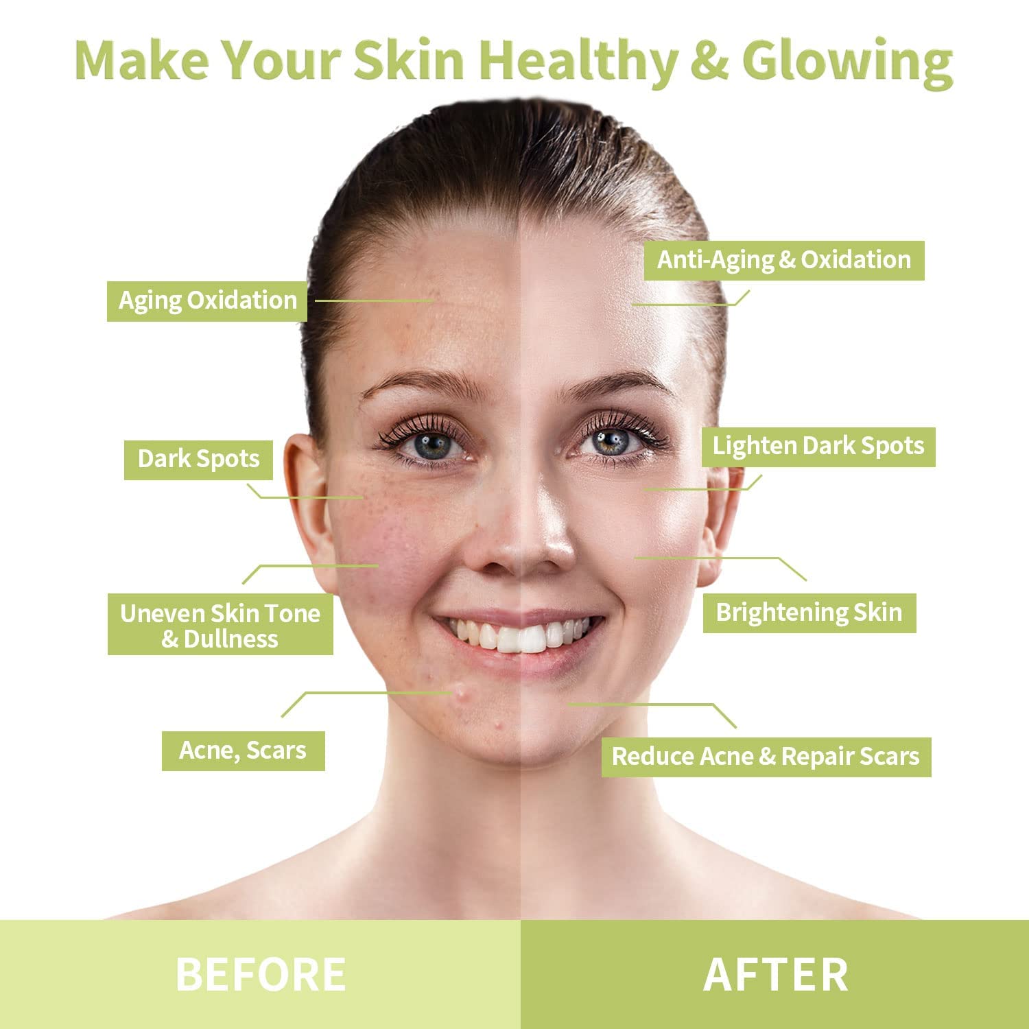 JUANCHI Green Tea Mask Stick, Green Stick Blackhead Remover, Purifying Clay Stick Mask, Deep Pore Cleansing, Face Moisturizing, Skin Brightening for Women Men 2PCS