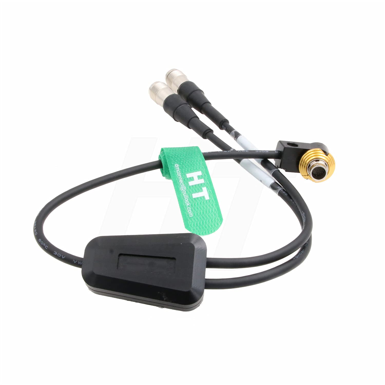 HangTon Zoom Focus Y Cable for Canon Servo Lens CN-E 18-80 70-200mm to FPD-400D ZSD-300D Controller Hirose 20 Pin Female Male 50cm