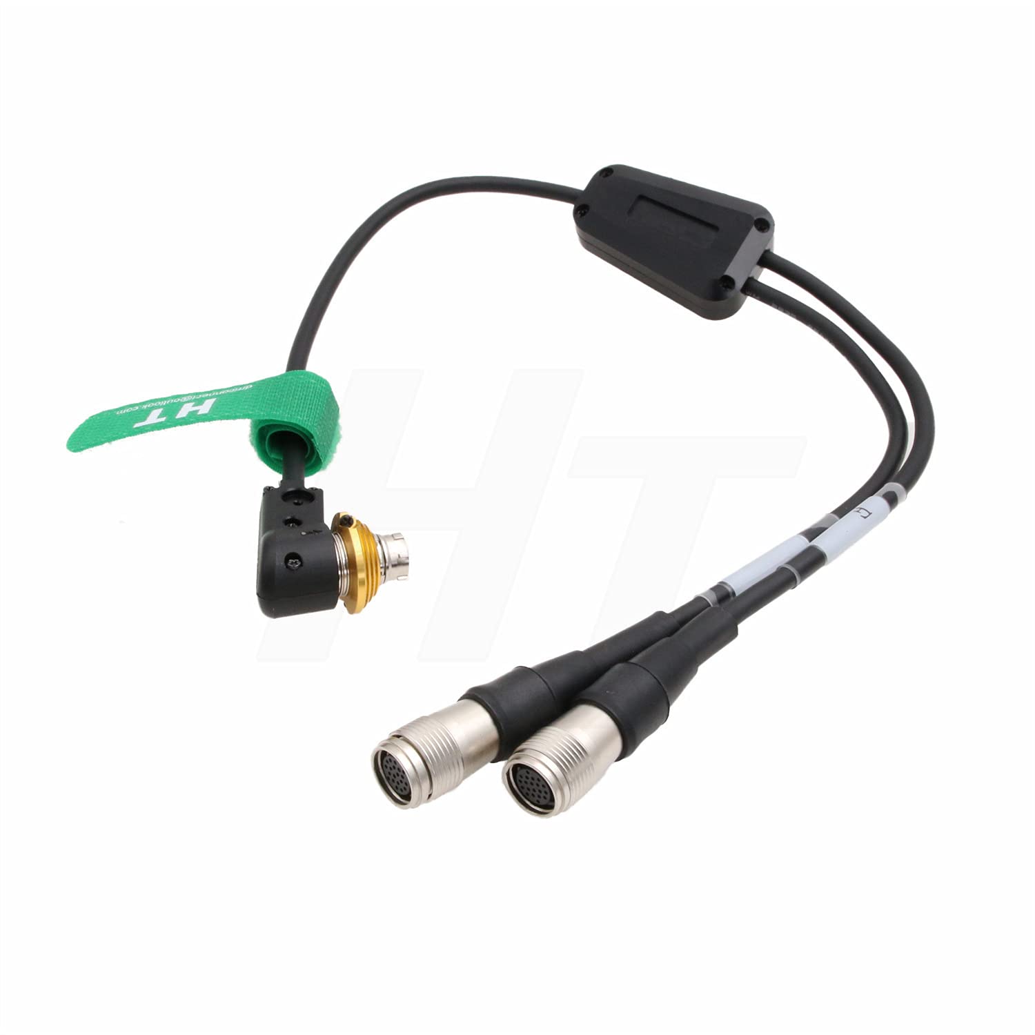 HangTon Zoom Focus Y Cable for Canon Servo Lens CN-E 18-80 70-200mm to FPD-400D ZSD-300D Controller Hirose 20 Pin Female Male 50cm