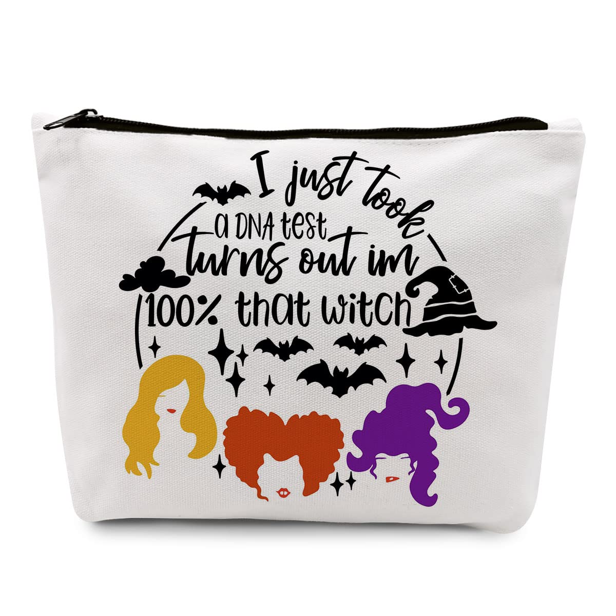Inspired That Witch Sister Makeup Bag Travel Toiletry Bag Funny Witch Fan Gift Horror Movie Witchy Gifts for Women Best Friends Daughter Sister Friendship Graduation Birthday Halloween Christmas